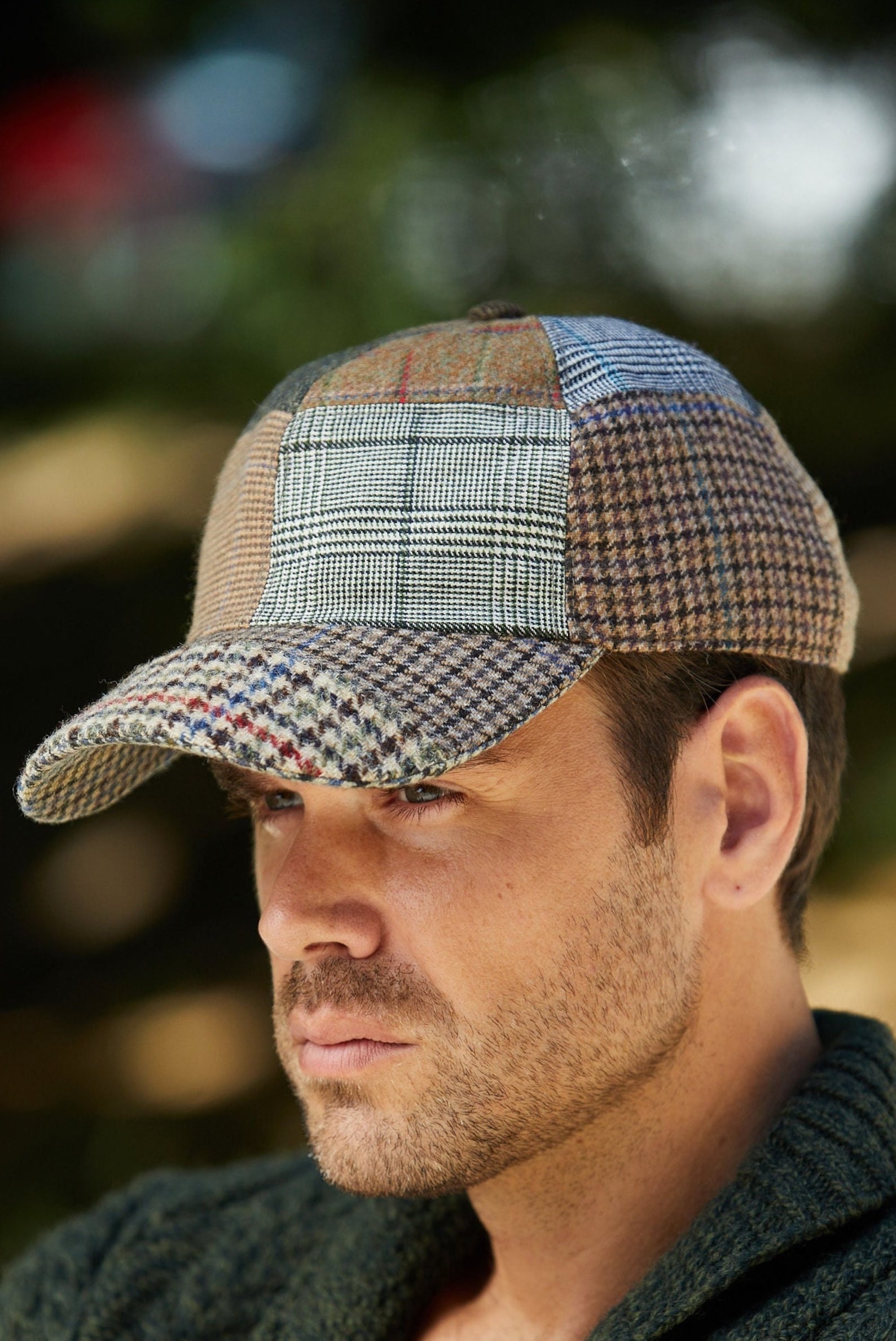 Irish Donegal Tweed Patch Baseball Cap Patch Check - Etsy