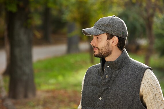 Irish Donegal Tweed Baseball Cap Grey Donegal Ireland | Etsy