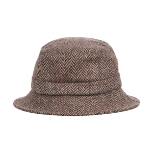 Irish Donegal Tweed Bucket Hat - Donegal Brown / Beige Fleck ...