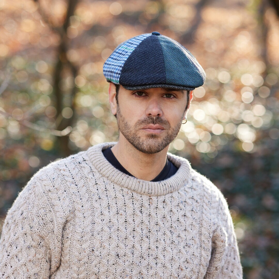 Irish - Donegal Tweed Patch Newsboy Cap - Patch Check - Ireland ...