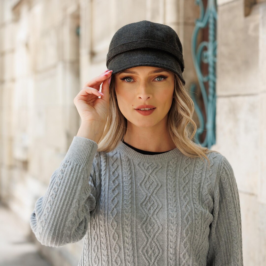 Irish - Donegal Cashmere Tweed Flapper Cap - Dark Irish Olive - Ireland ...