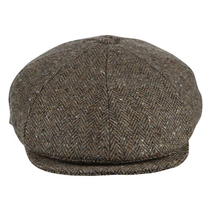 Irish - Donegal Tweed Newsboy Cap - Donegal Fleck Beige - Ireland ...