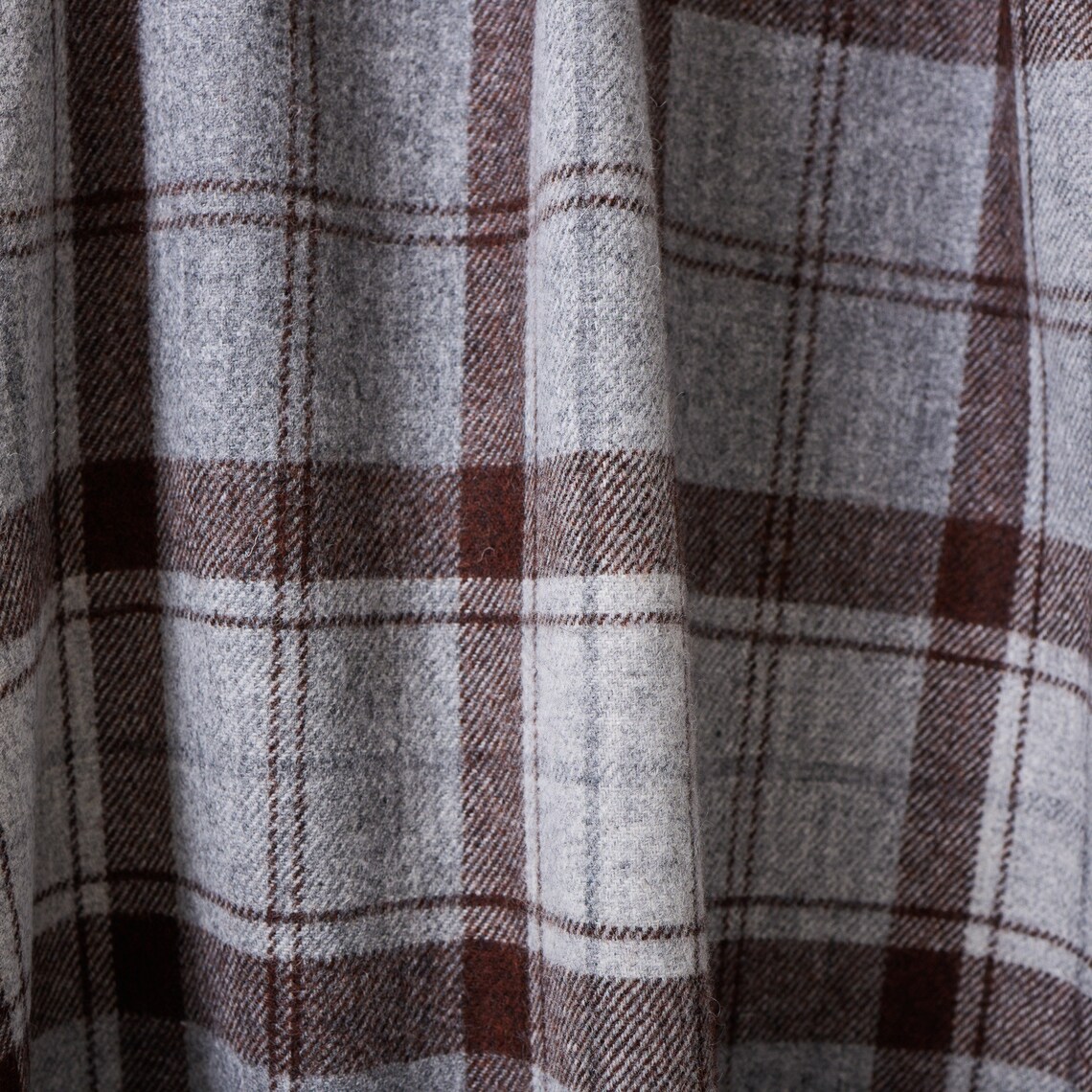 Irish Plaid 100% Wool Throw Teak/grey Donegal Check - Etsy