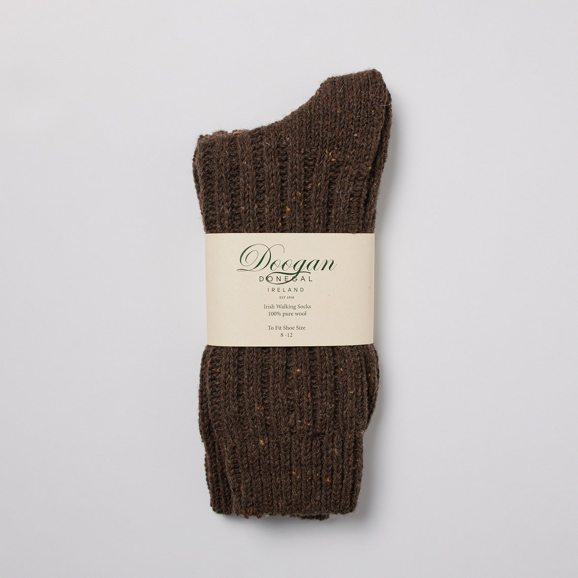 Irish Wool Walking Socks - Donegal Turf - Size L = UK 8-12 (EUR 42-47 ...