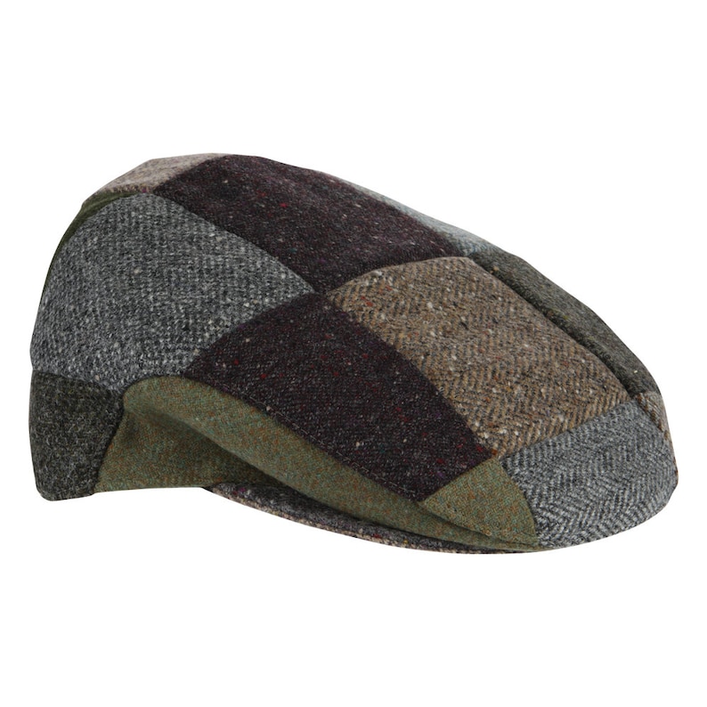 Irish - Donegal Tweed Patch Flat Cap - Patch - Ireland - Handcrafted ...