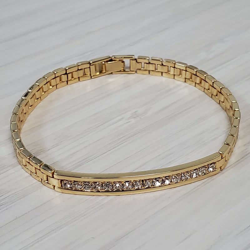 Yellow Gold Bracelet - Etsy