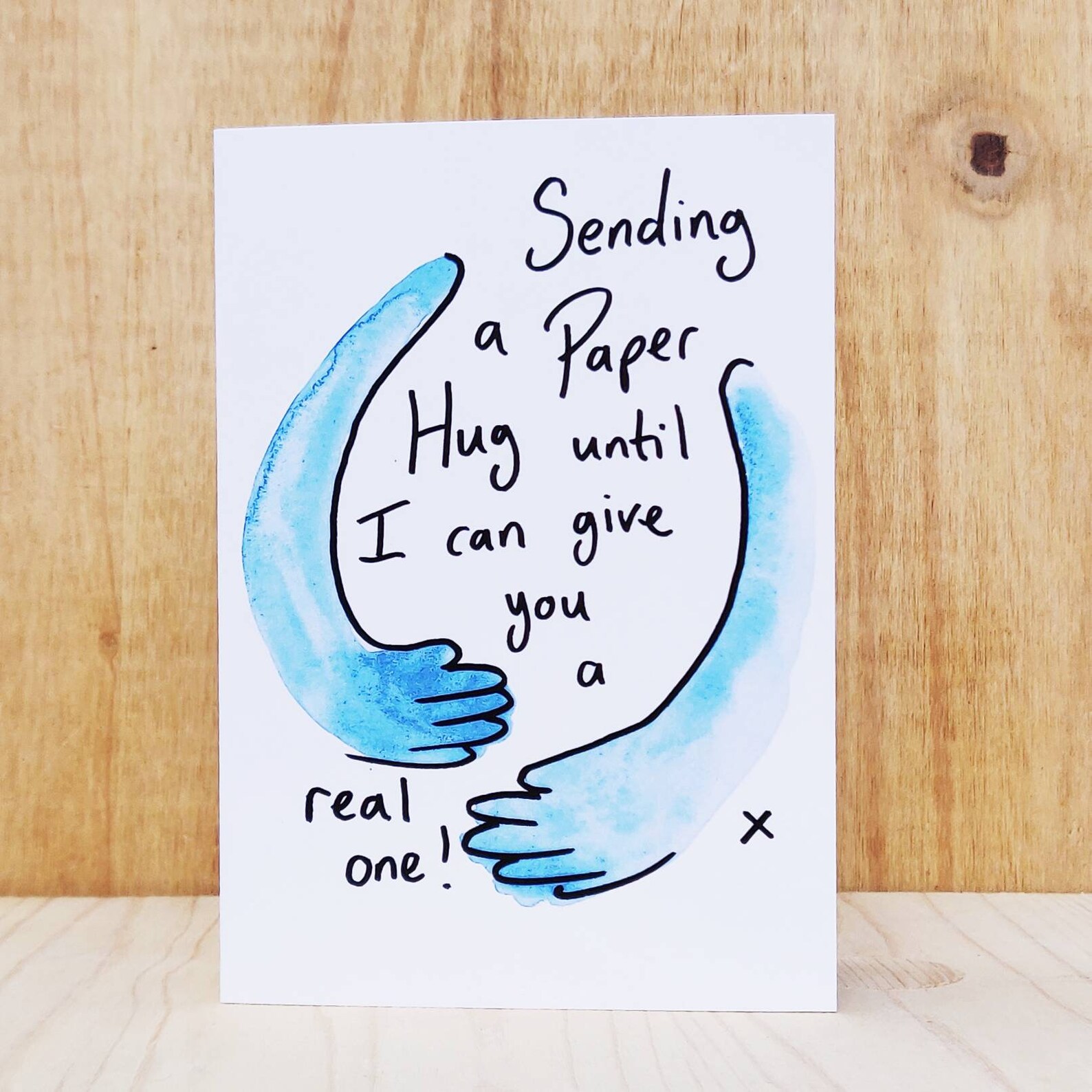 Paper Hug Card, Sending You a Paper Hug, Sustainably Sourced Greetings ...