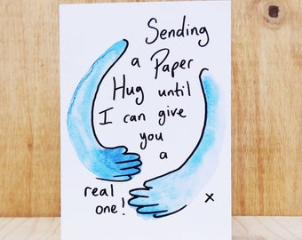 Paper Hug Card | Etsy