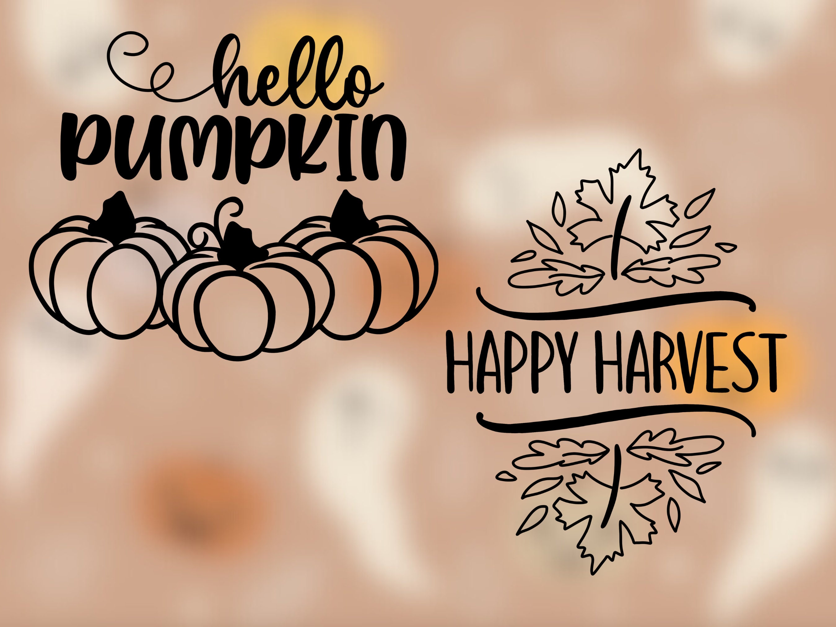 Fall Bundle SVG PNG JPEG | Pumpkin Bundle | Autumn Leaves| Happy ...