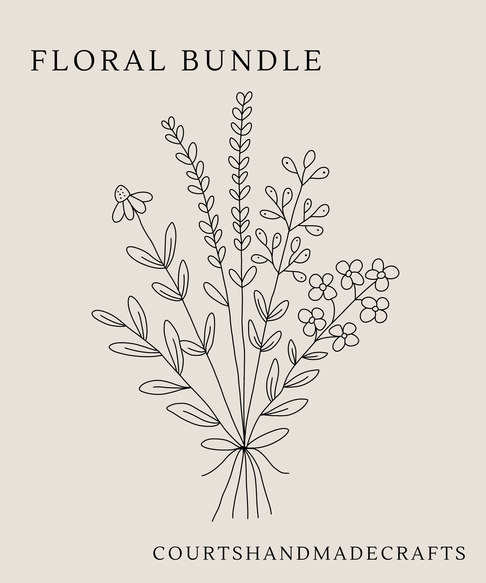 Floral Bundle Svg | Png | Jpeg | Digital Download | Flowers | Bouquet ...