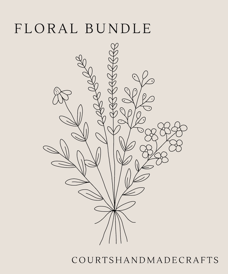 Floral Bundle Svg | Png | Jpeg | Digital Download | Flowers | Bouquet ...