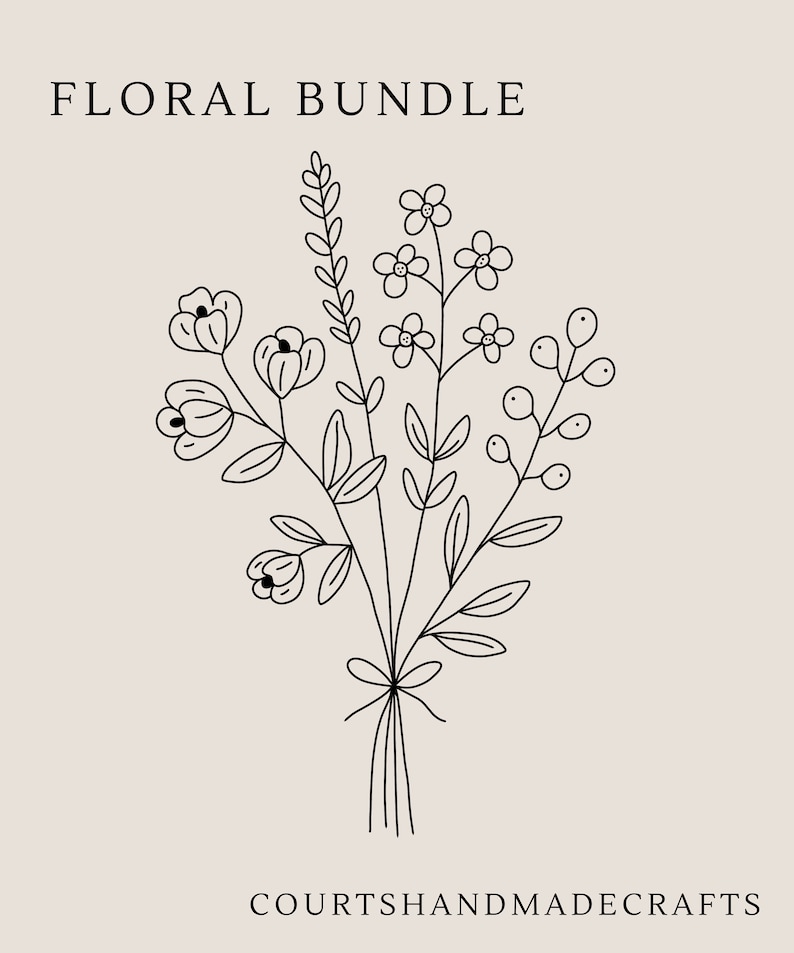 Floral Bundle Svg | Png | Jpeg | Digital Download | Flowers | Bouquet ...