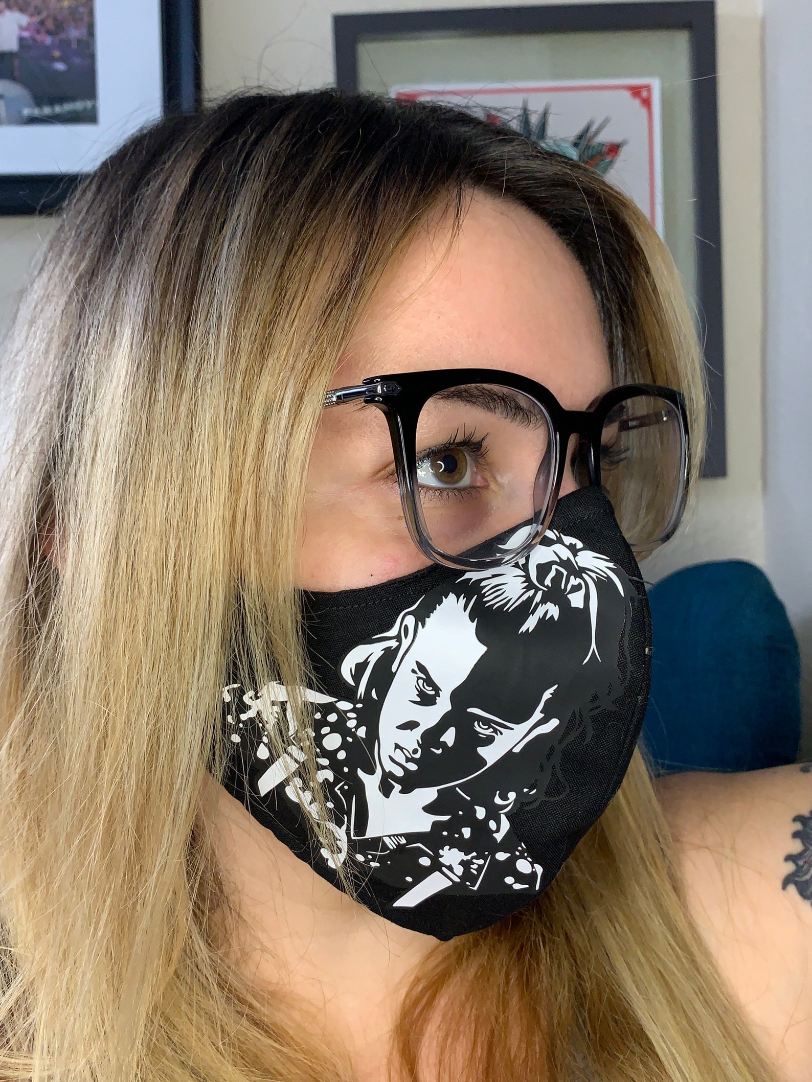 Custom Stranger Things Eleven Fitted Face Mask - Etsy