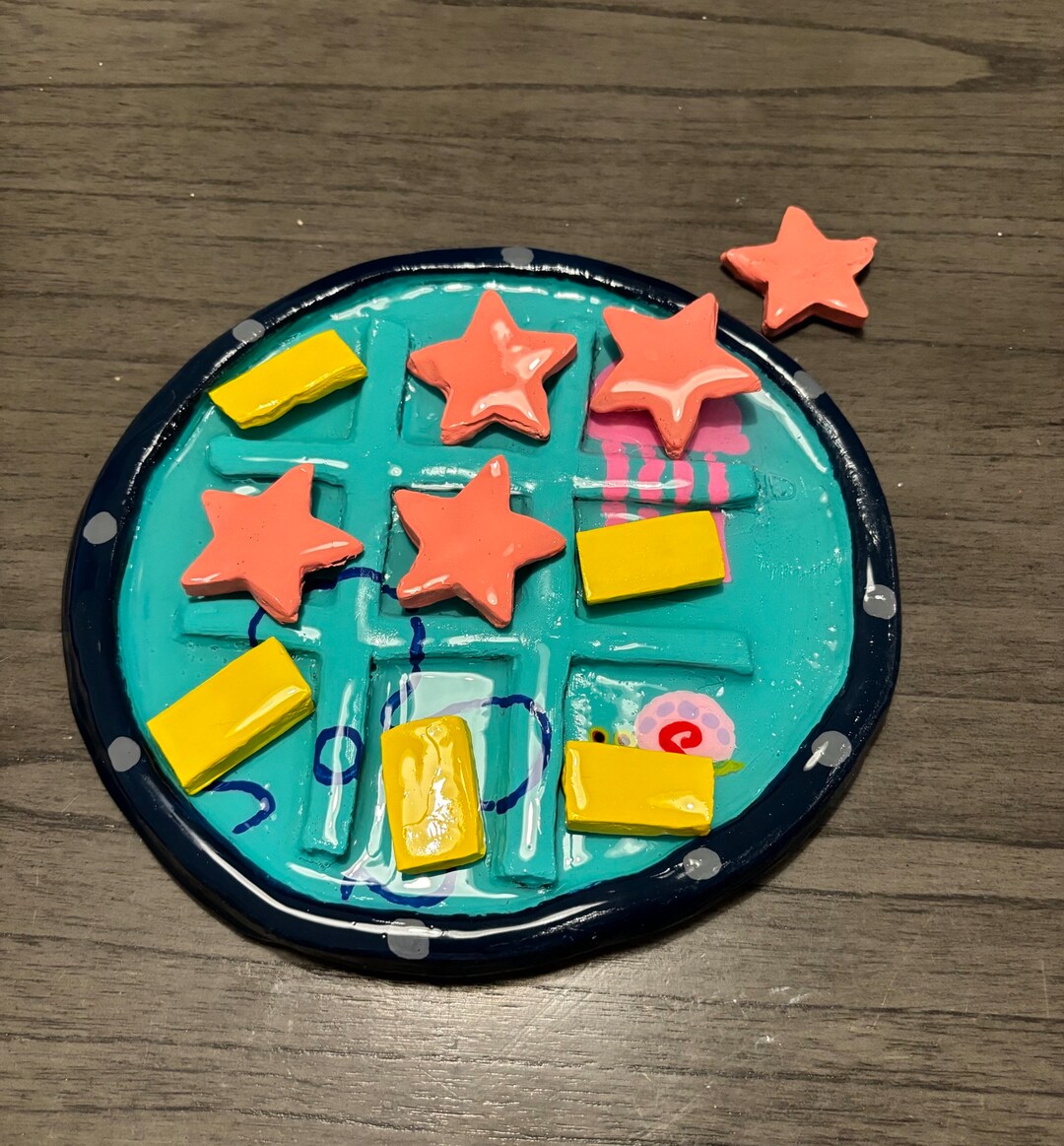 Spongebob Tic Tac Toe Board - Etsy