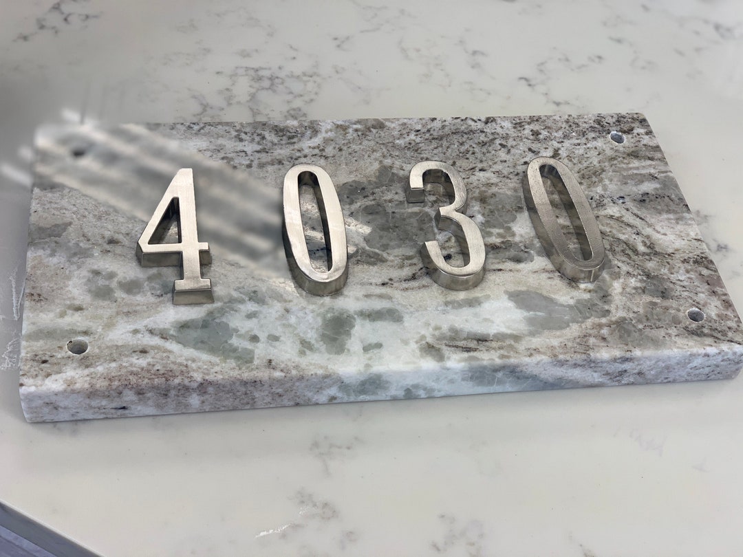 Stone Address Sign - Etsy