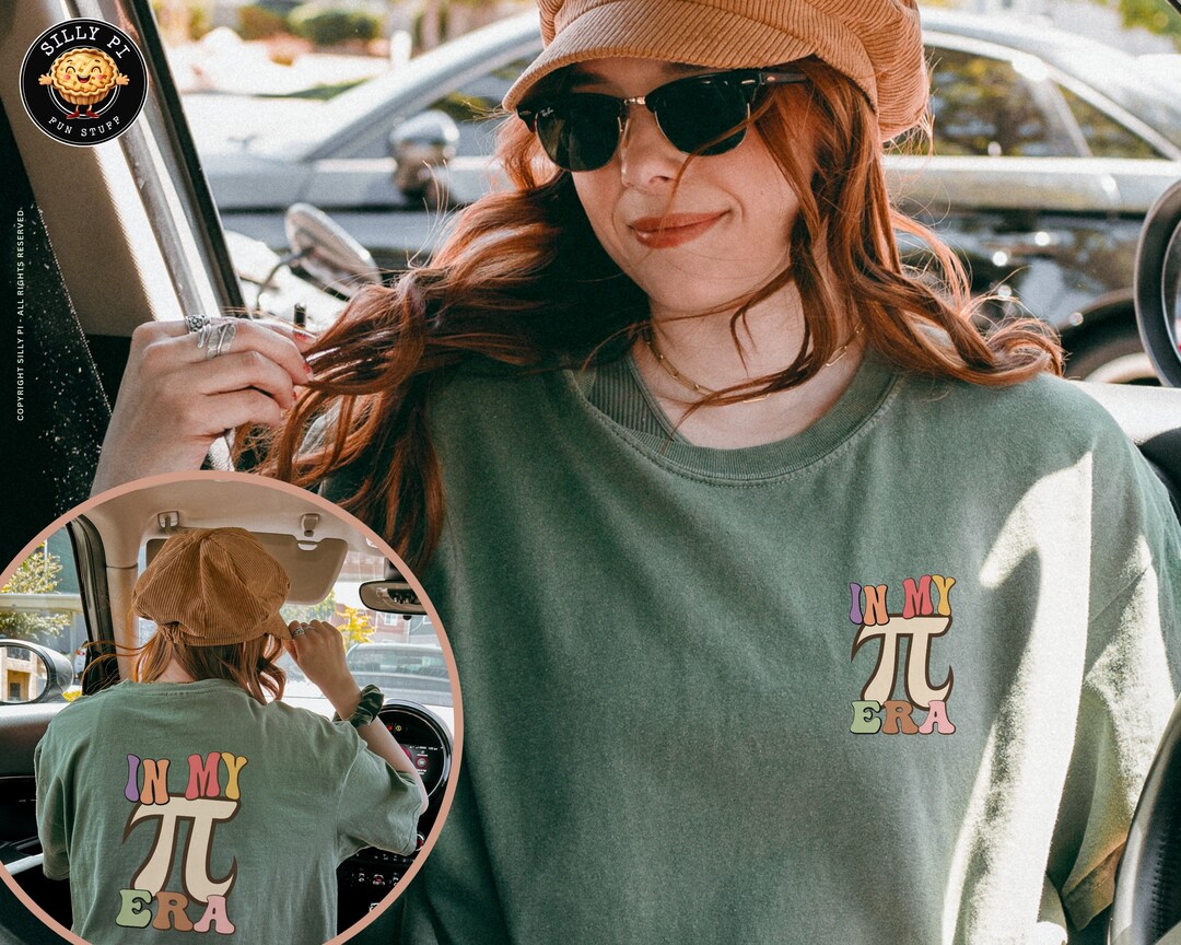 In My Pi Era T-shirt Pocket Print + Back Print Retro Pi Day Shirt ...
