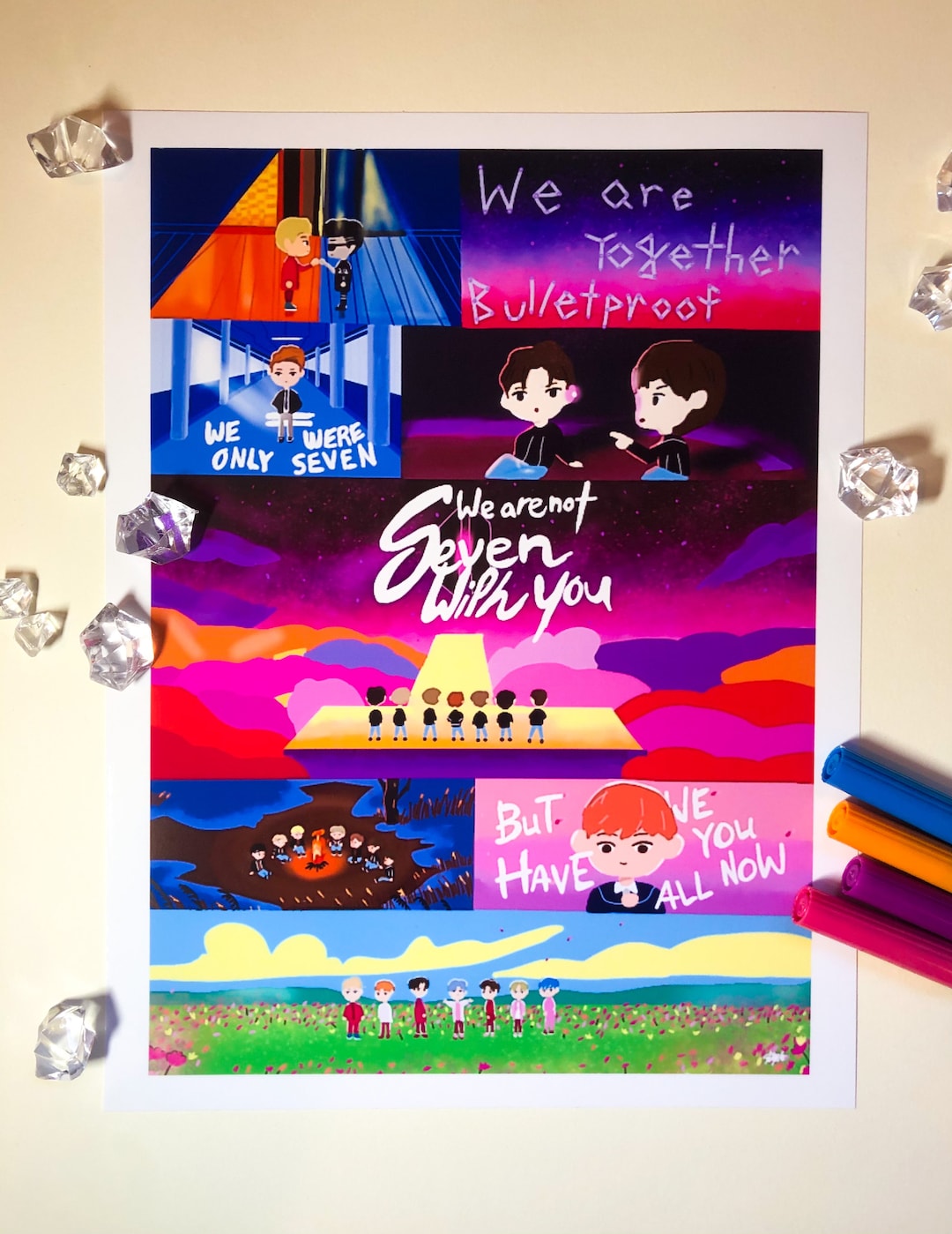 BTS We Are Bulletproof: the Eternal Print - Etsy