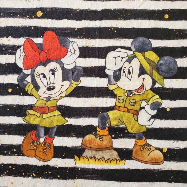 Mickey Mouse Fabric Panel - Etsy