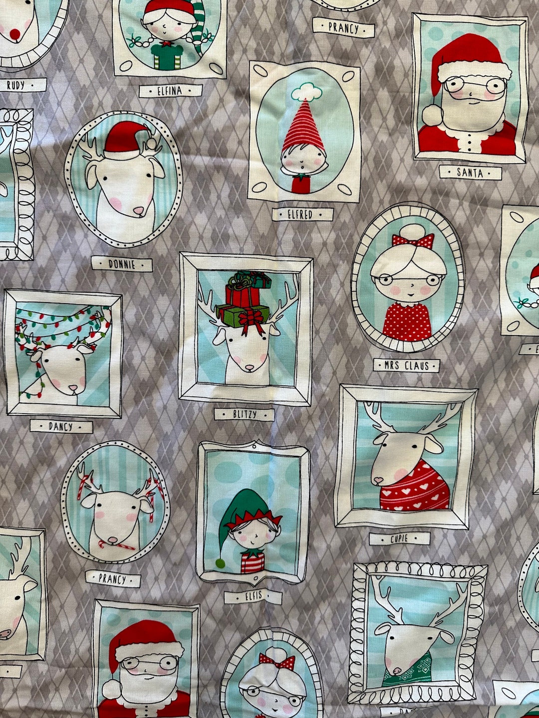 Christmas Fabric, Santa Fabric, North Pole Fabric, Elf Fabric, Misfit ...