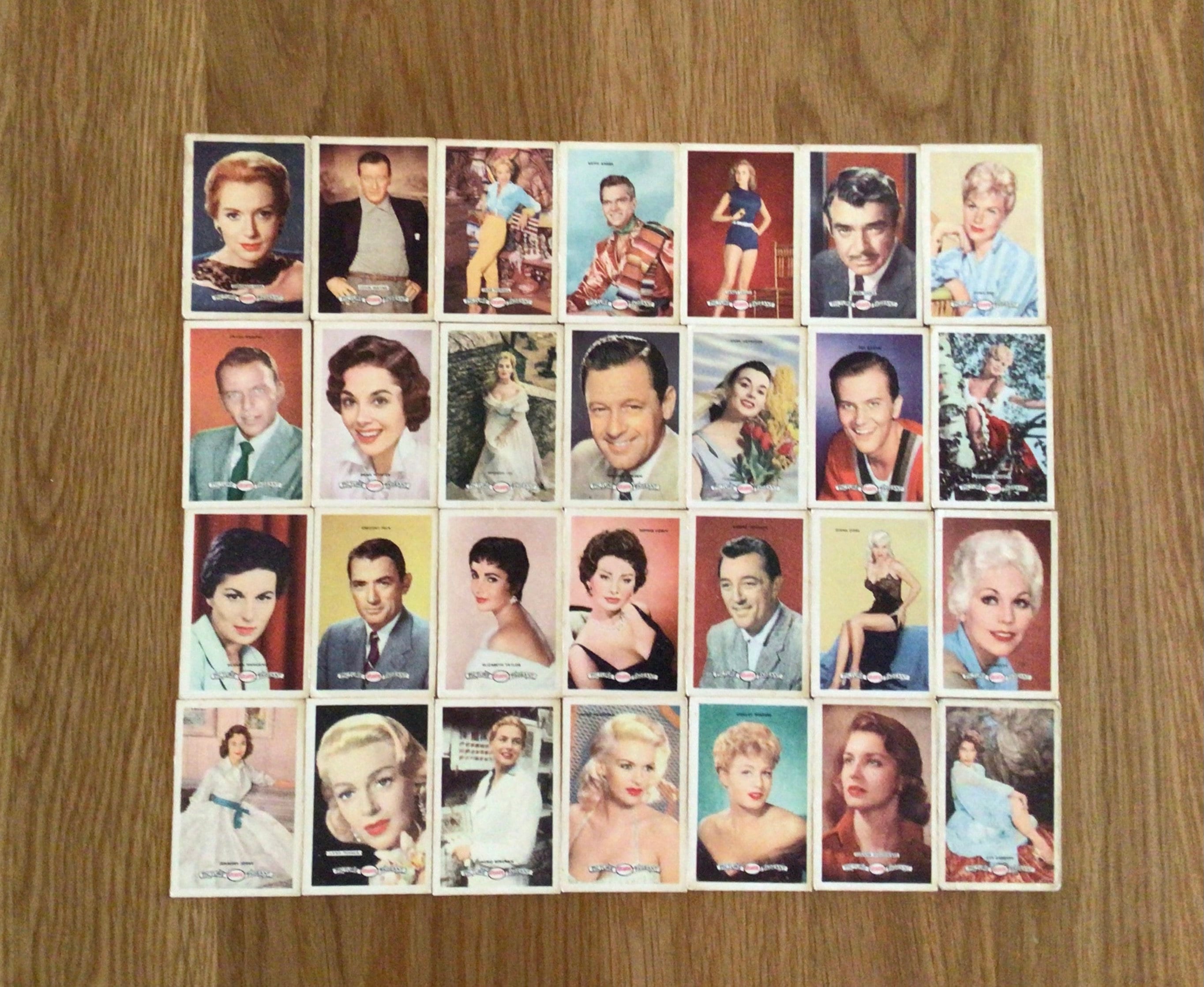Vintage Collector Movie Star Cards Atlantic Oil Trading Cards - Etsy ...