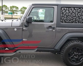 Jeep Wrangler Jk 2 Door Flag Decal - Etsy