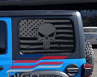 Rear Window Decal Punisher - Etsy