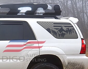 American Flag 4runner Window Decal - Etsy