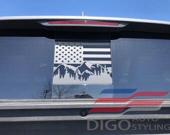 Honda Ridgeline Back Window American Flag Decal - Etsy