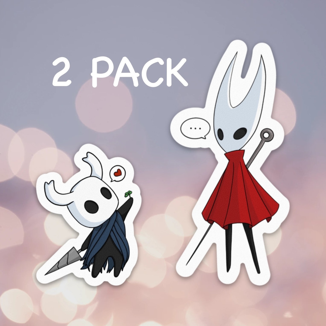 Hollow Knight Vinyl Sticker Pack: the Knight & Hornet - Waterproof ...