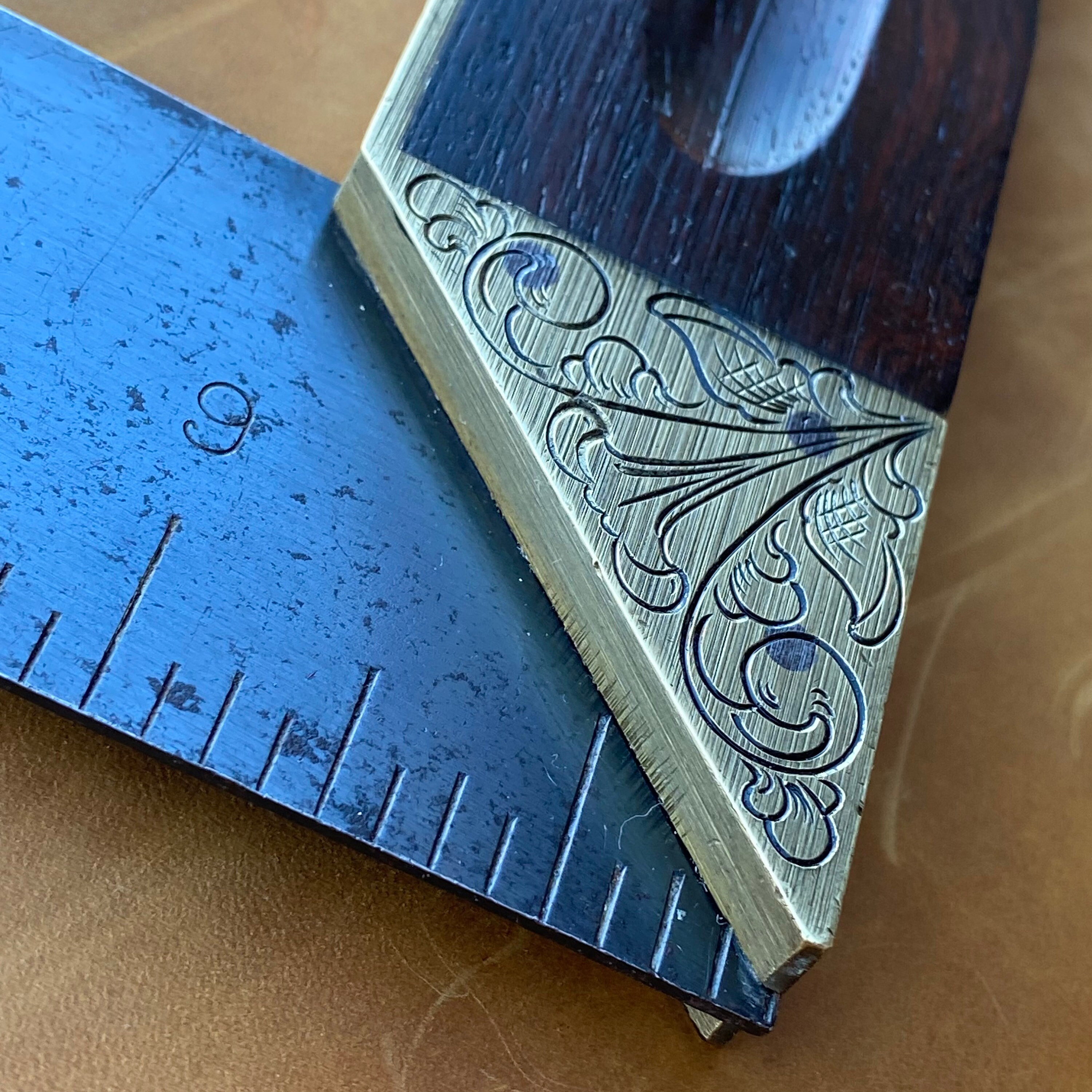 Hand Engraved Try/mitre Square - Etsy