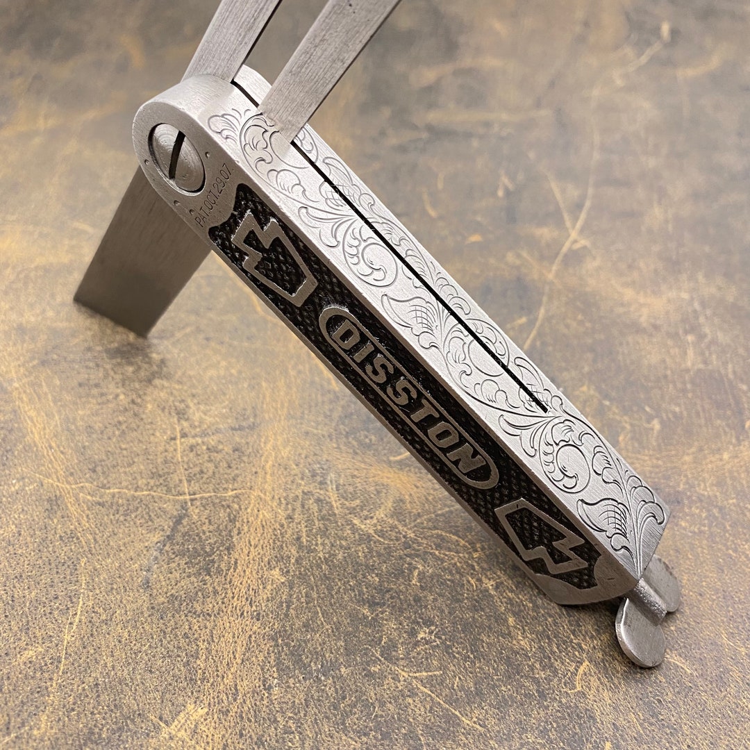 Hand Engraved Disston Bevel Square - Etsy