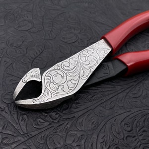 Hand Engraved Diagonal Cutters - Etsy