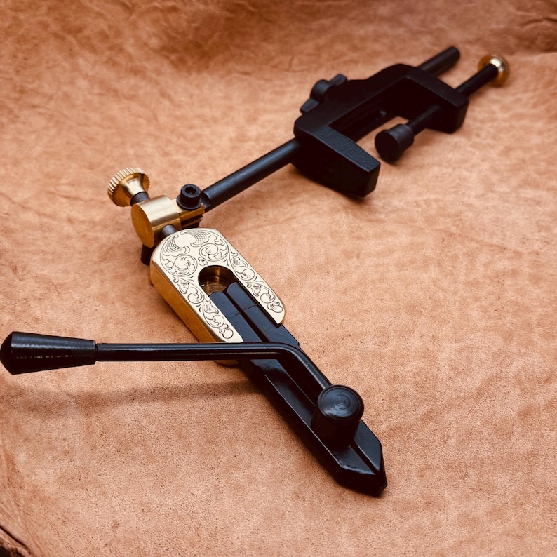 Hand Engraved Fly Tying Vise - Etsy