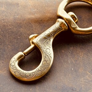 Hand Engraved Bronze Bolt Snap - Etsy