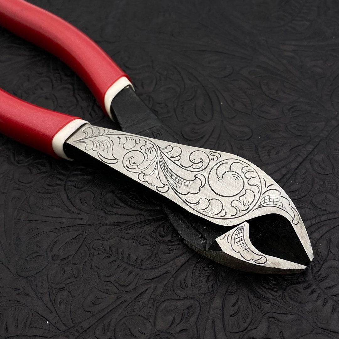 Hand Engraved Diagonal Cutters - Etsy