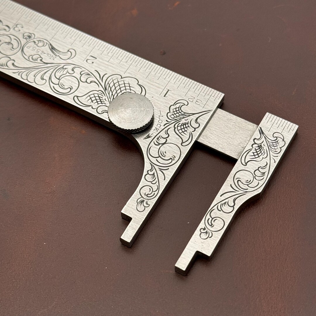 Hand Engraved Lufkin Pocket Caliper - Etsy