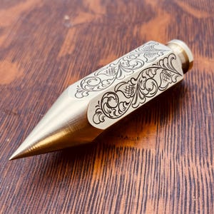 Hand Engraved Plumb Bob - Etsy