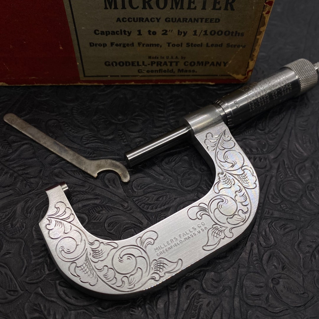 Hand Engraved 1-2 Inch Micrometer - Etsy