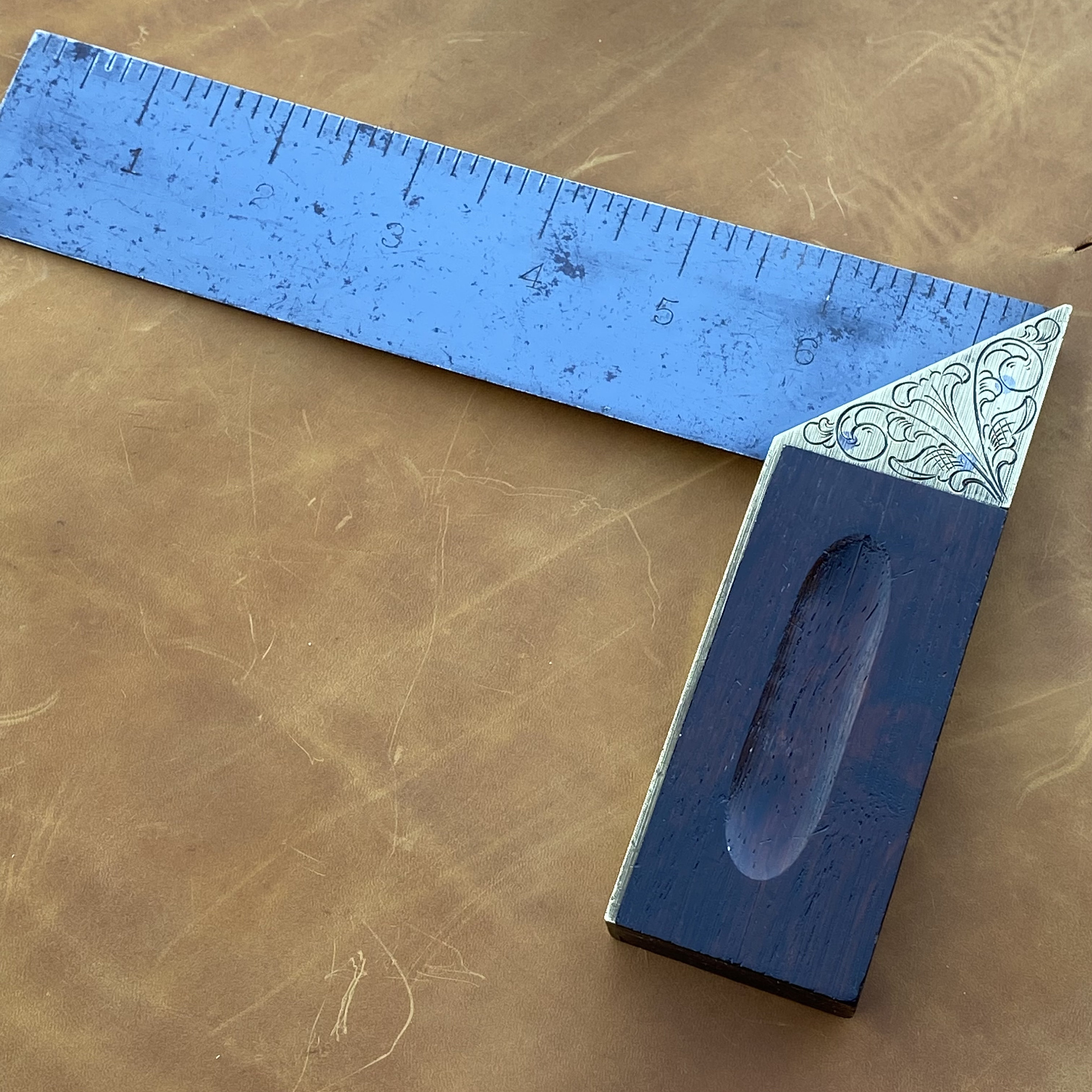 Hand Engraved Try/mitre Square - Etsy