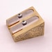 Hand Engraved Brass Pencil Sharpener - Etsy
