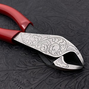 Hand Engraved Diagonal Cutters - Etsy