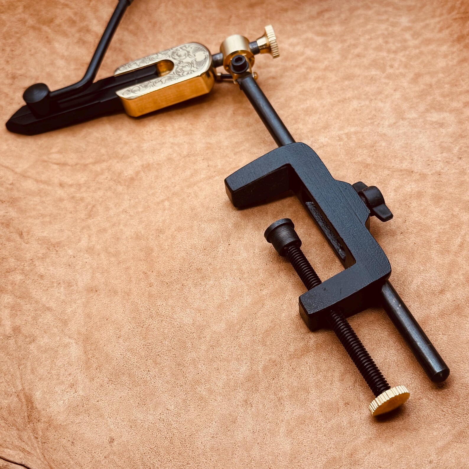 Hand Engraved Fly Tying Vise - Etsy
