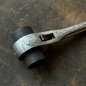 Hand Engraved Scaffold Wrench - Etsy