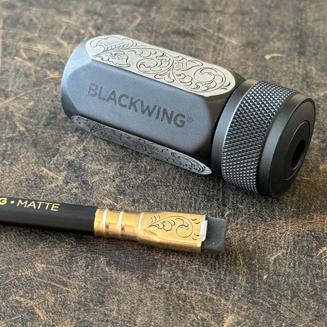Hand Engraved Blackwing Pencil Sharpener - Etsy
