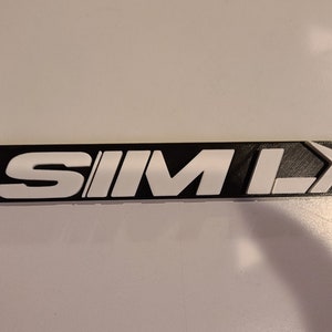 3D Printed Sim Racing Logo Decal (stick-on) - Etsy