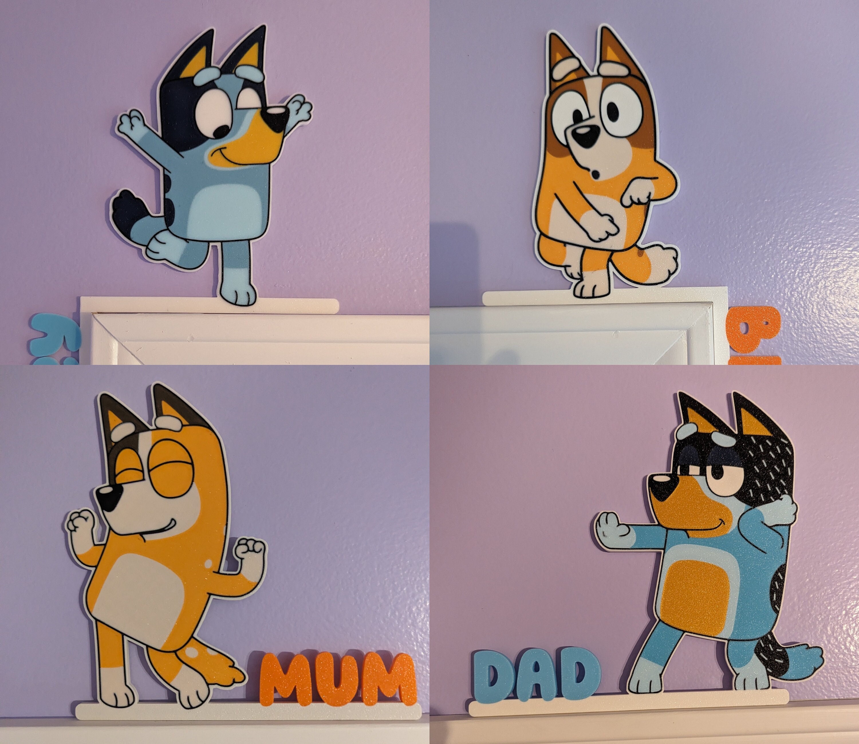 Bluey Bingo Decor, Bluey Family, Bluey Door Hanger Sign, Bluey Door ...