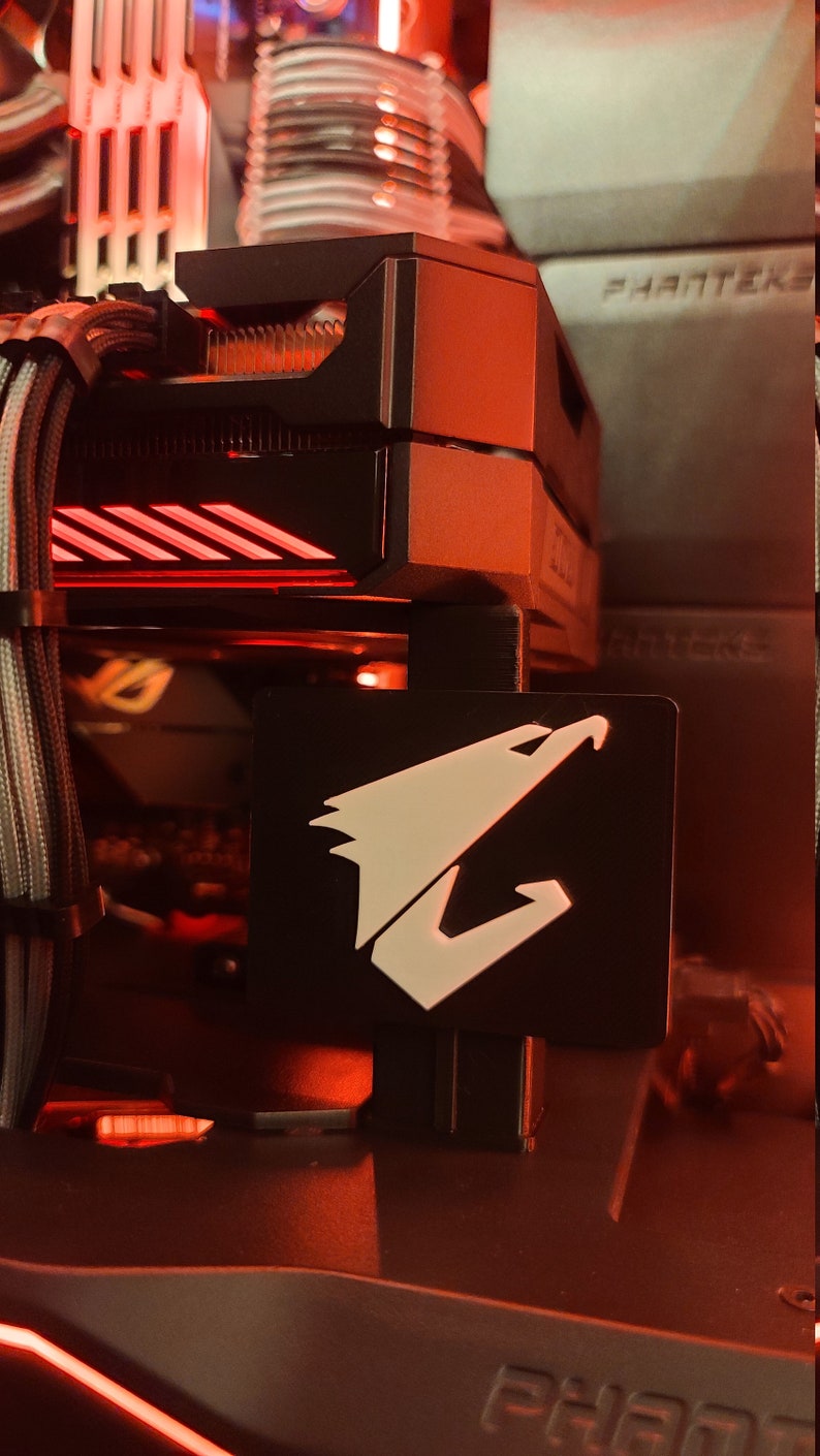 Anti-sag GPU Support Riser With Custom 3D Printed Badges - Etsy