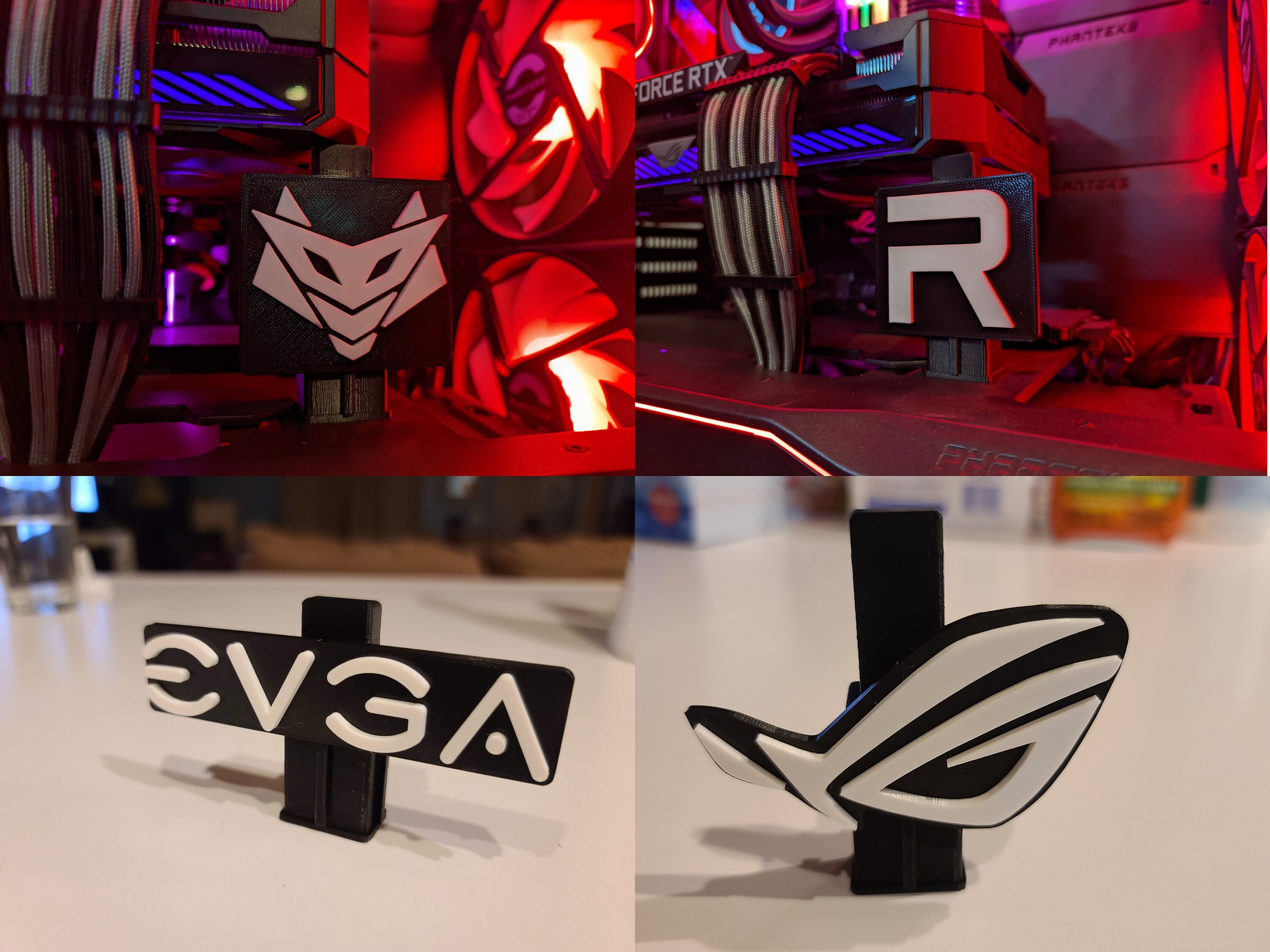 Anti-sag GPU Support Riser With Custom 3D Printed Badges (swappable) - Etsy