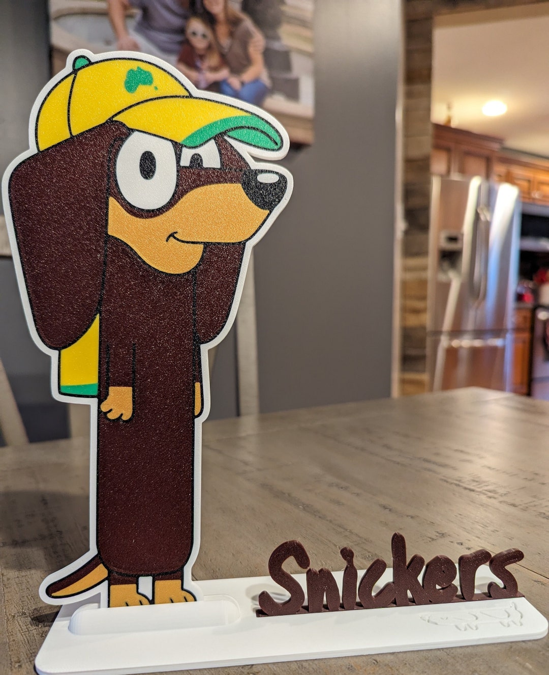 Bluey Character Art snickers custom Nameplate Base or Character Plaque ...