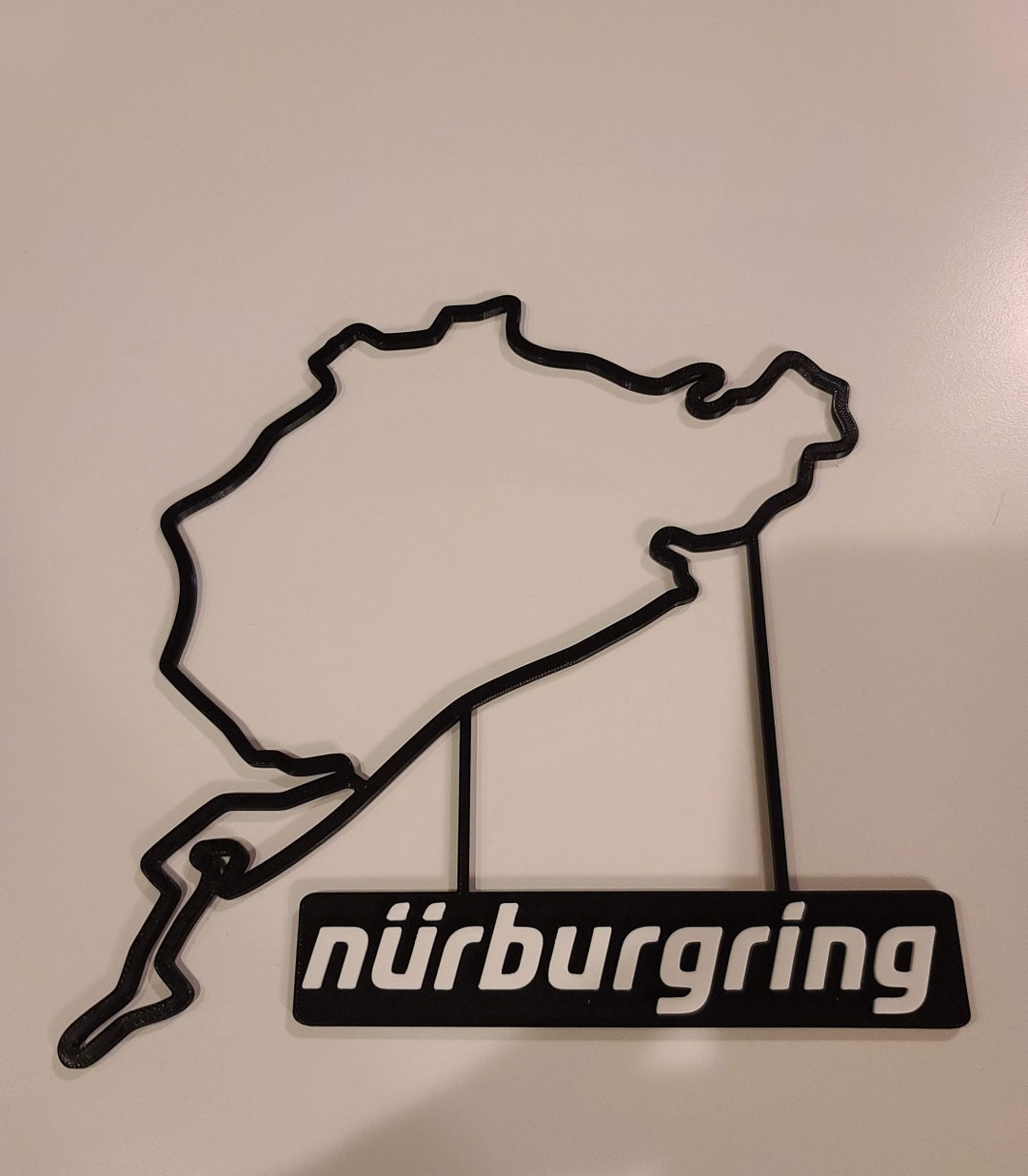 Nürburgring Track Map With Nameplate Wall Art - Etsy